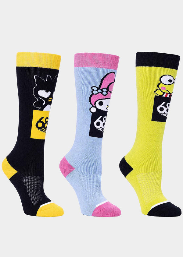 686 Women's Hello Kitty and Friends 3-Pack Socks - PRFO Sports
