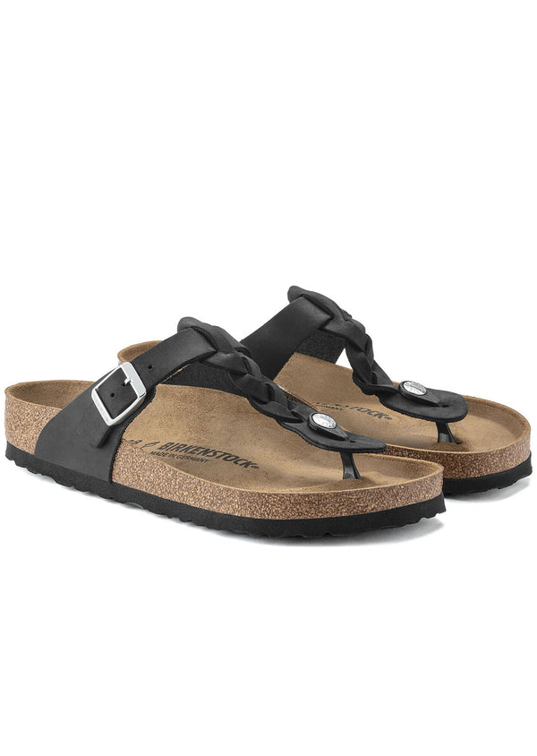 Birkenstock Women's Gizeh Braid Oiled Leather Regular Sandals - PRFO Sports